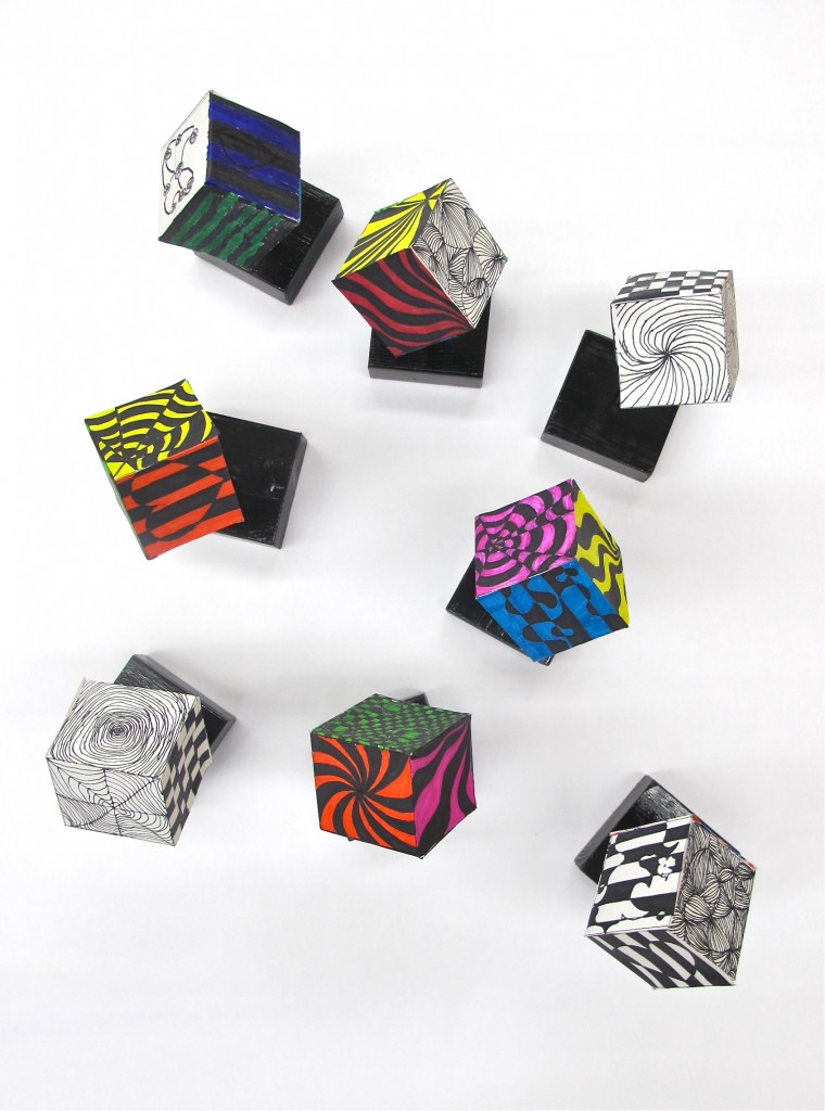 More Op Art Cubes | Art Here and There